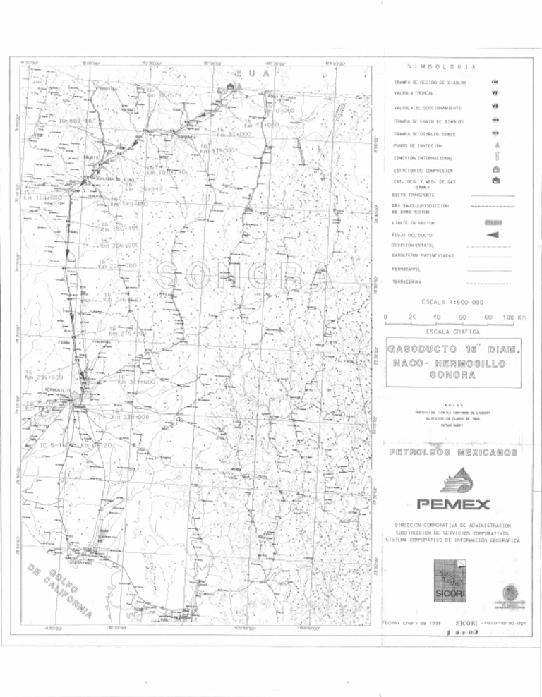 Mapa de Tuberías Pemex Con Punto de Referencia | PDF