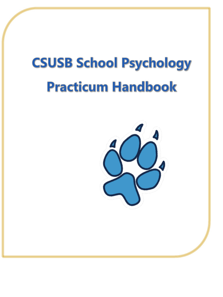 Practicum Handbook 2022-23 AY | PDF | School Psychology | Counseling ...