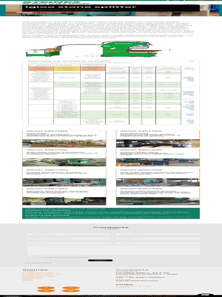 Igloo Stone Splitter - Steinex | PDF | Rock (Geology) | Rocks