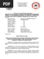 Sample BDRRMC Resoultion For The Adoptation of The BDRRM Plan | PDF ...
