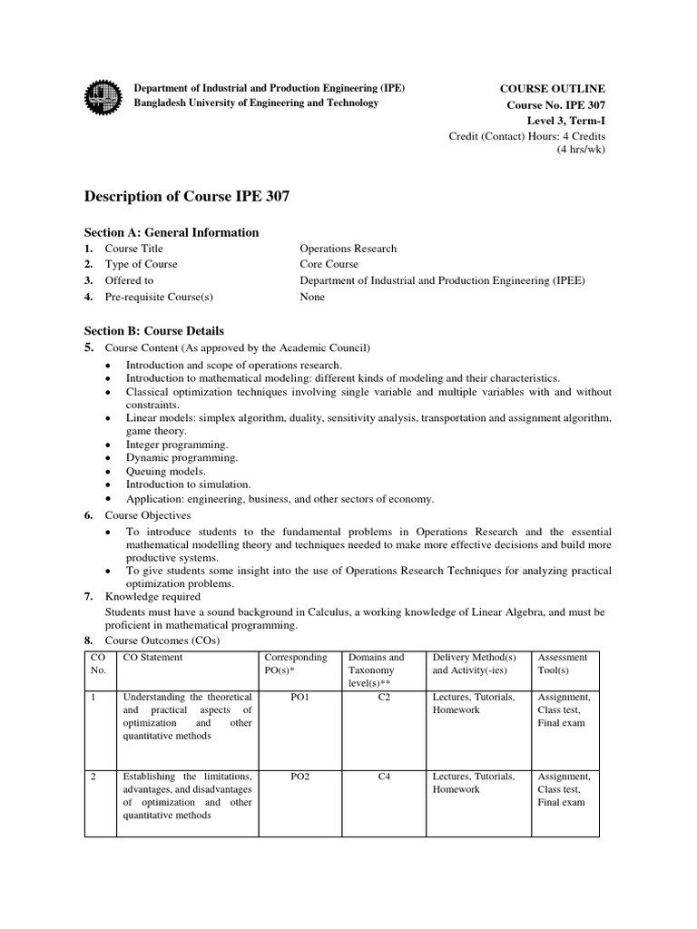 Ipe 307 | PDF | Mathematical Optimization | Linear Programming