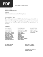 Badac Activity Report SGLG 2022 | PDF | Substance Abuse