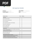 Inspection Checklist For Spill Kits | PDF