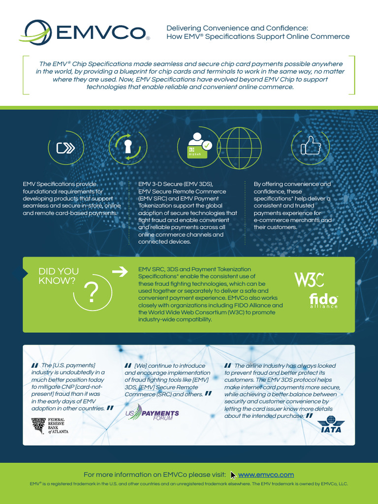Quick Resource - How EMV Specifications Support Online Commerce ...