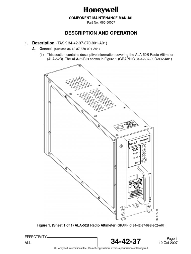 Users-Manual-901606 CMM ALA-52B Radar Altimeter | PDF | Amplifier ...
