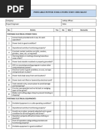 Portable Grinder Safety Checklist | PDF | Personal Protective Equipment ...