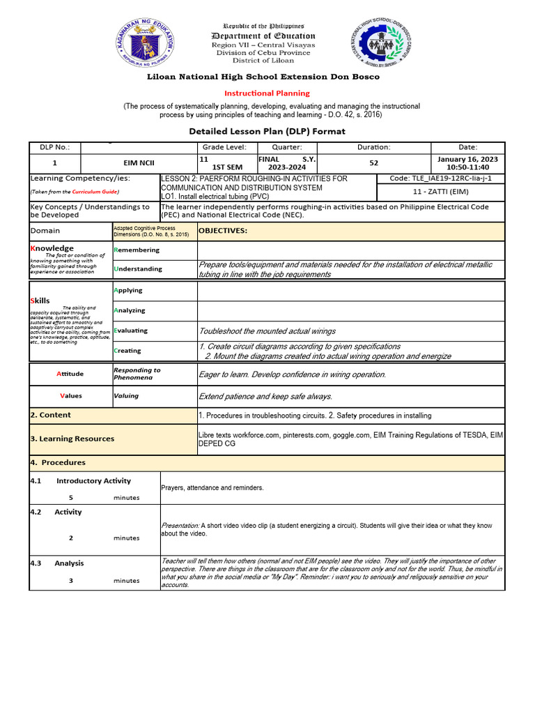 DLP - 1 COT Q2 | PDF | Learning | Intelligence