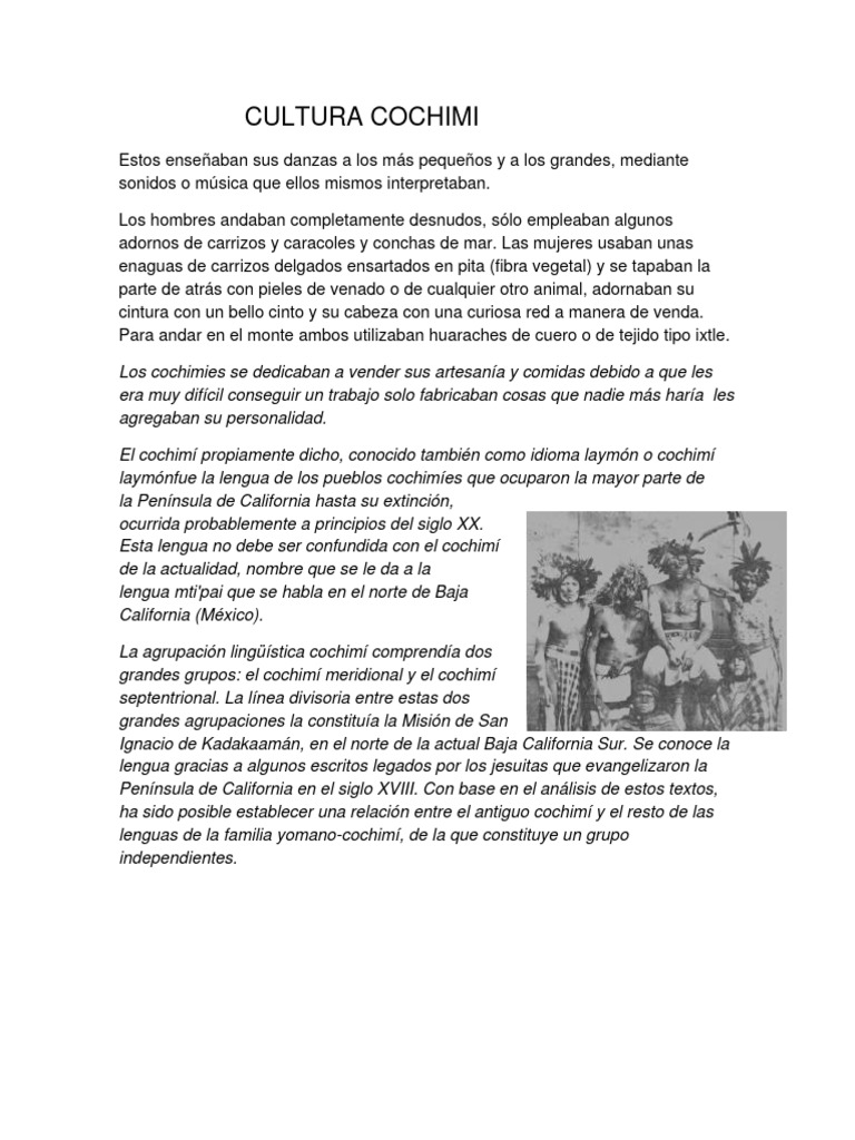 Culturas Cochimi Soltecaopata Akateca Tepehuana | PDF | Rituales | Bailes