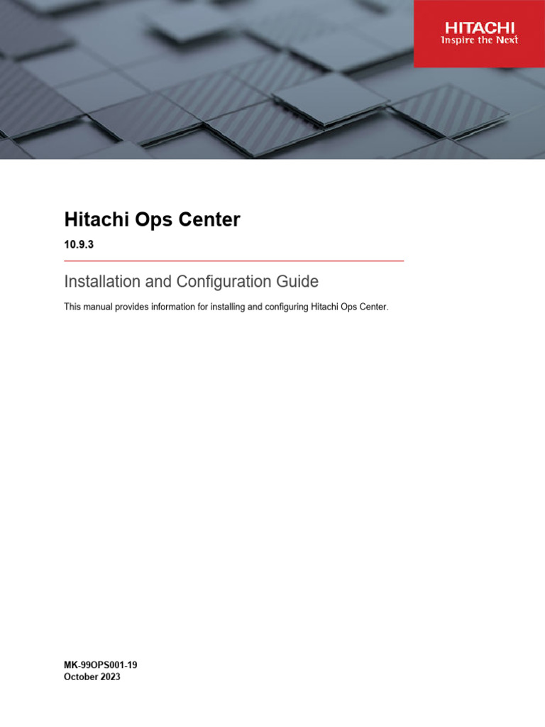 OpsCenter v10 9 3 Installation and Configuration Guide MK-99OPS001-19 ... OpsCenter v10 9 3 Installation and Configuration Guide MK-99OPS001-19 ...