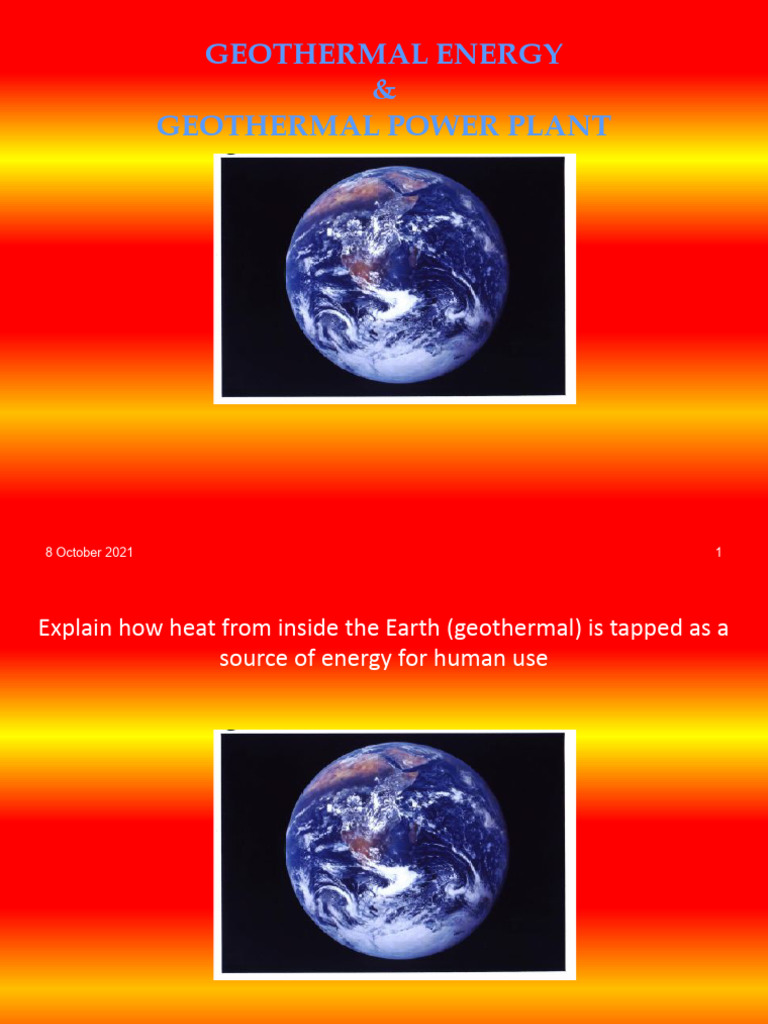 Geothermal Energy | PDF