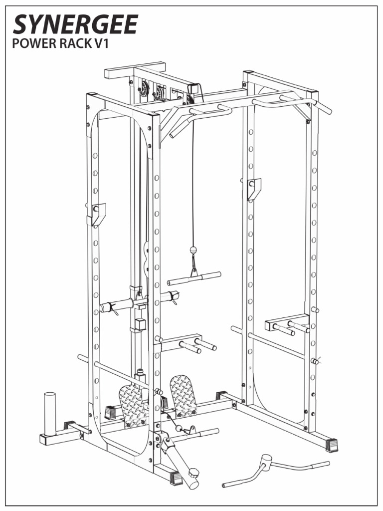 Synergee Power Cage With Pulley Manual - 2022 | PDF