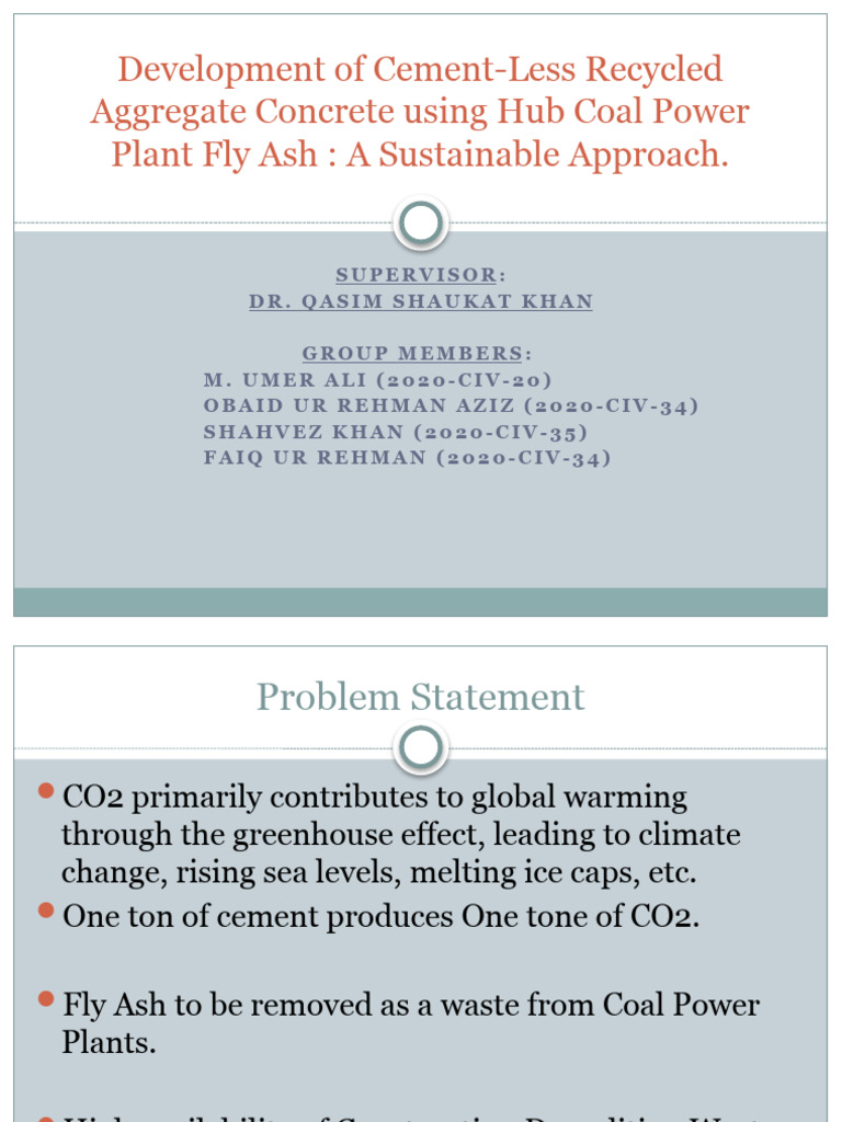 Development of Cement-Less Recycled Aggregate Concrete Using Hub | PDF ...