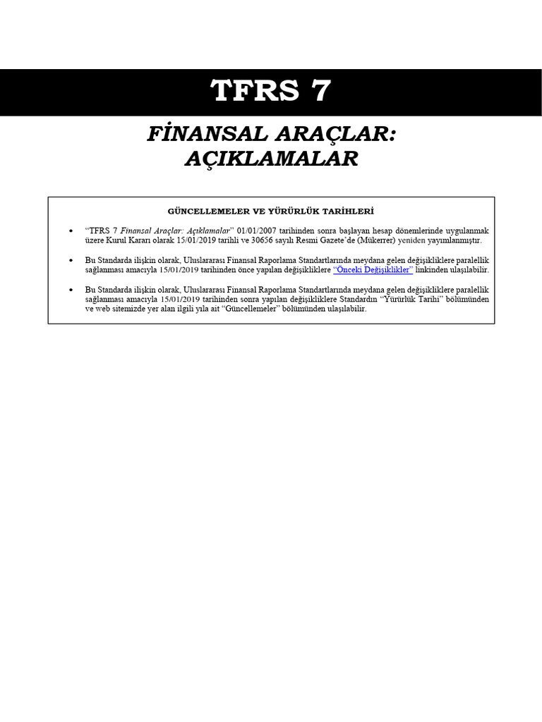TFRS 7 | PDF