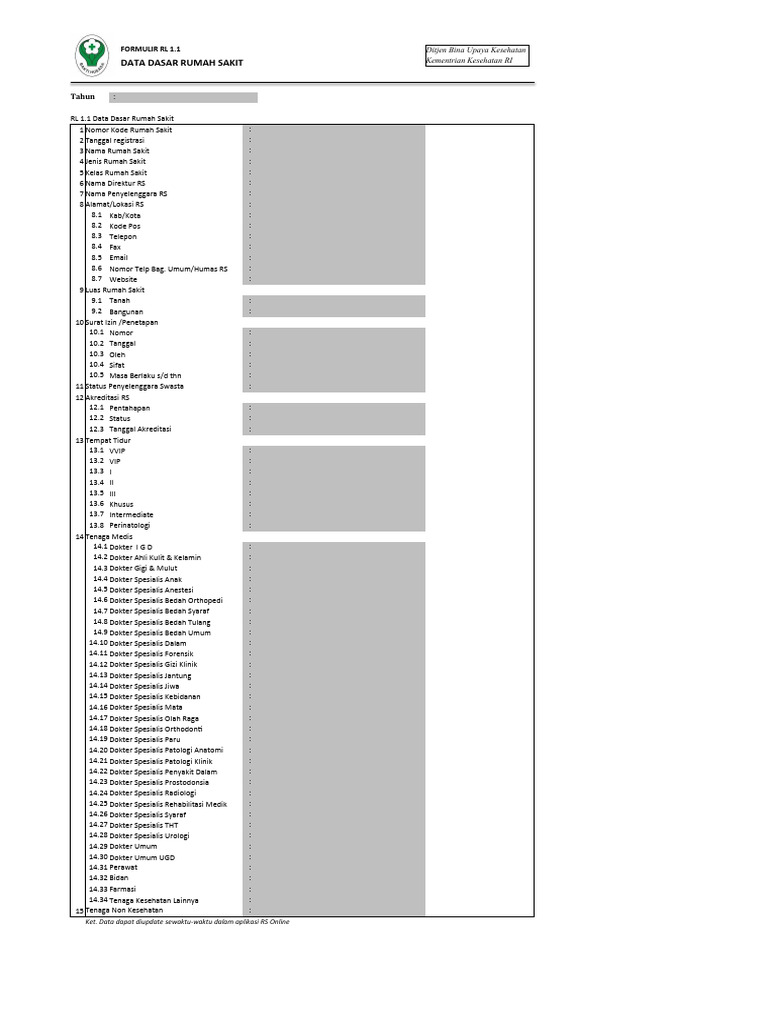 Formulir Rl 1 1 2 Pdf