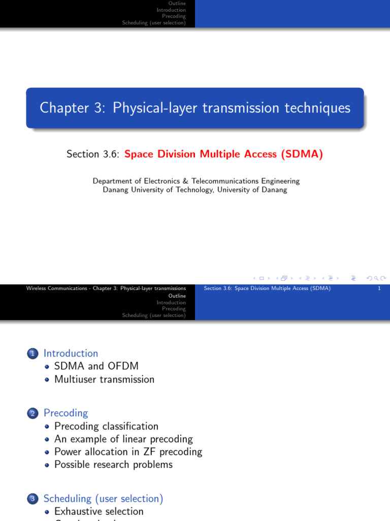 Section 3 6 SDMA Upload | PDF | Mimo | Physical Layer Protocols
