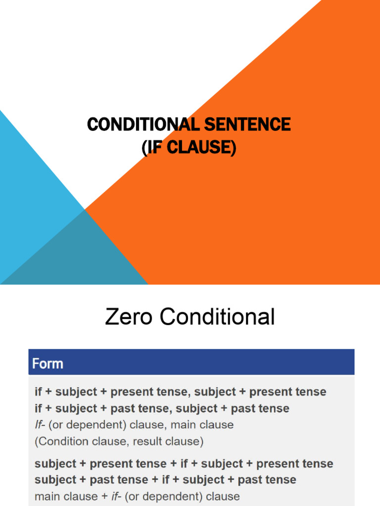 Understanding Conditional Sentences | PDF | Language Mechanics | Grammar