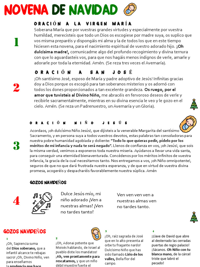 Novena de Navidad Versión Español | PDF | María, madre de Jesús | Dios