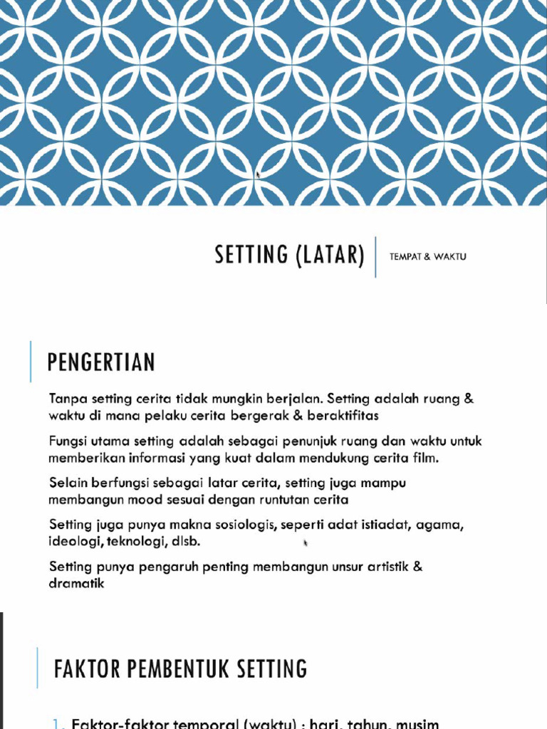 Pertemuan 8 - Setting | PDF