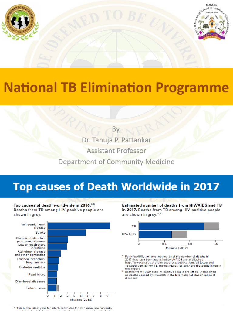 National TB Elimination Programme Overview | PDF | Tuberculosis | Infection