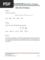 2025 Amc 8 Problems and Answers 1 | PDF
