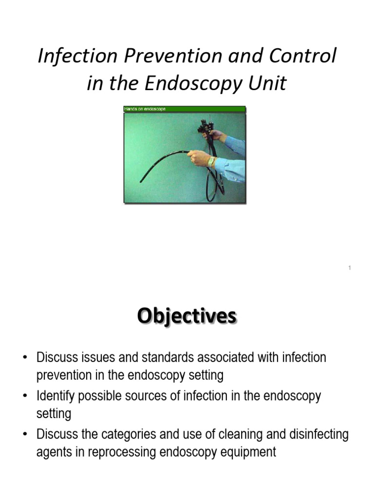 Infection Prevention and Control in The Endoscopy Unit | PDF ...