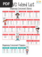 Free CVC CVCC CCVC Worksheets | PDF