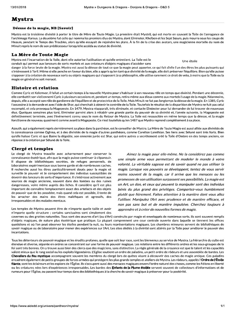 Mystra | PDF