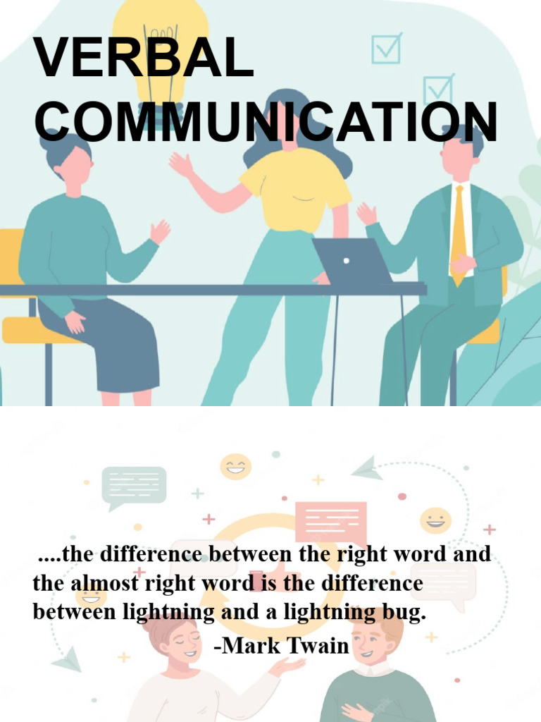 Verbal Communication Corrected | PDF | Communication | Conversation