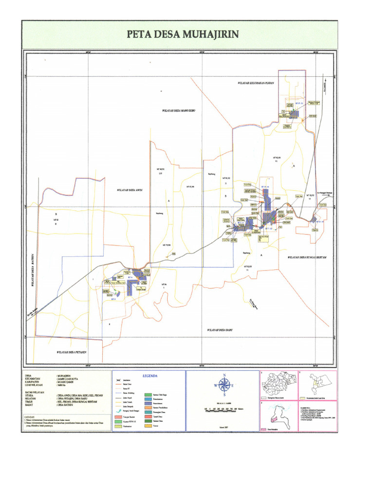 Peta Desa Muhajirin | PDF