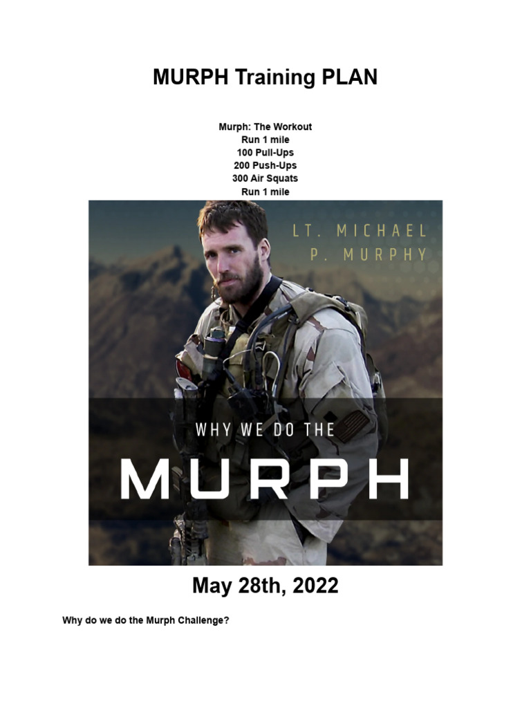 MURPH Training PLAN | PDF