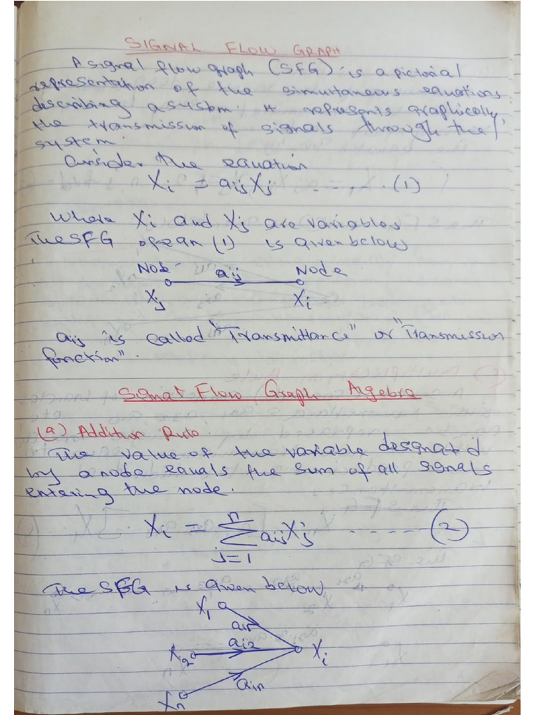 Chapter 3 Signal Flow Graphs | PDF Chapter 3 Signal Flow Graphs | PDF