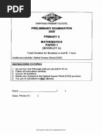 PSLE SCIENCE Answer (2018-2020) - MCQ | PDF