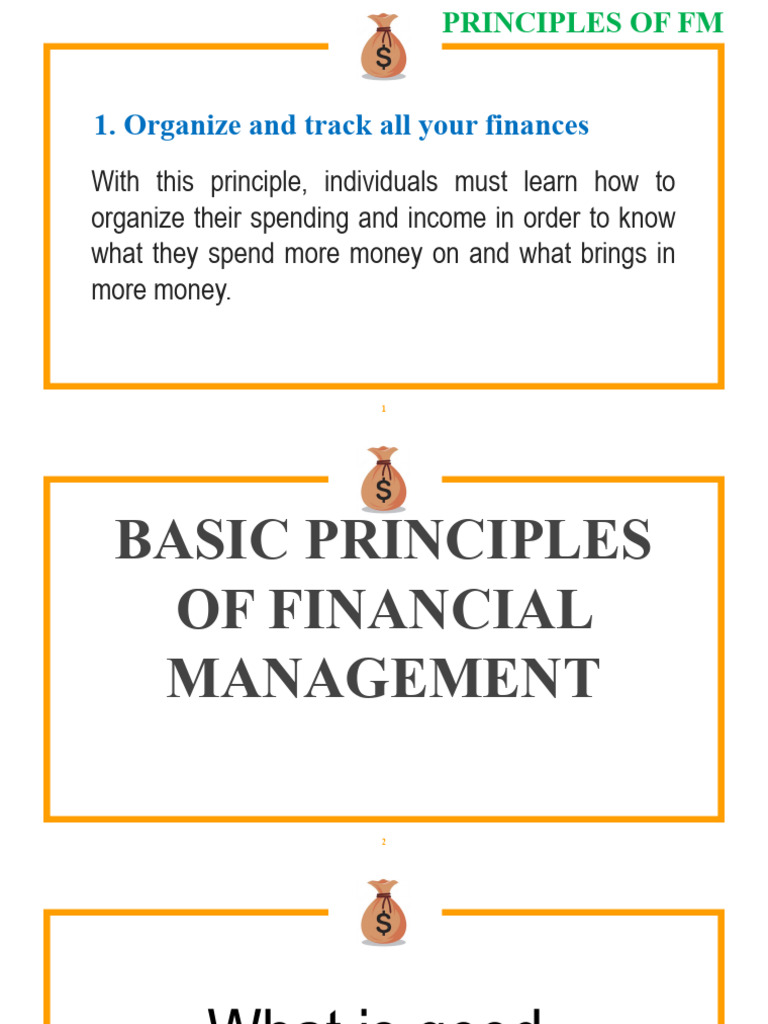 Basic Principle in Financial Management | PDF | Financial Risk | Investing