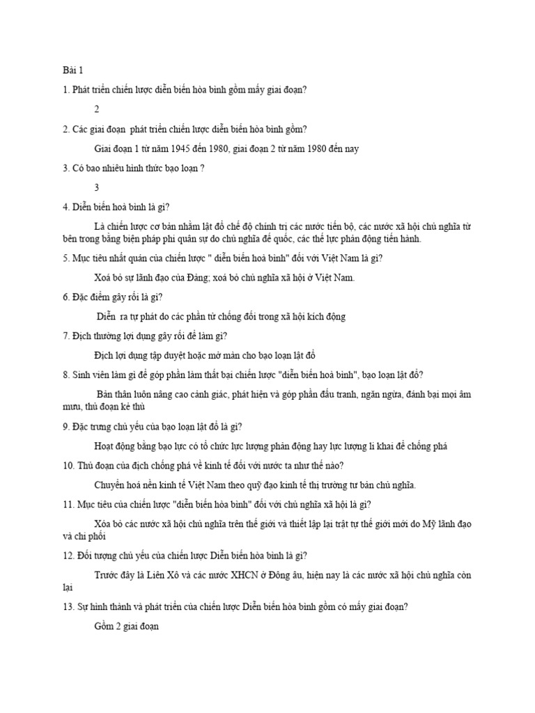 ĐỀ CƯƠNG QPAN | PDF