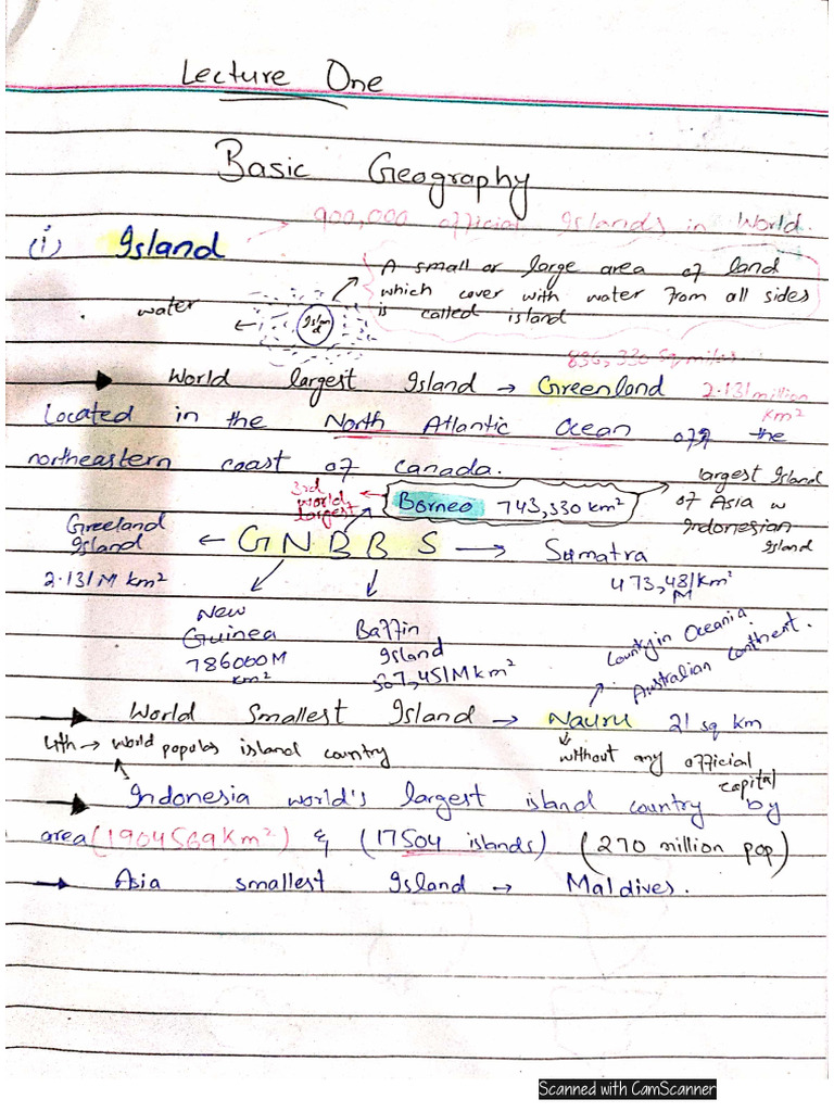 Geography Notes | PDF