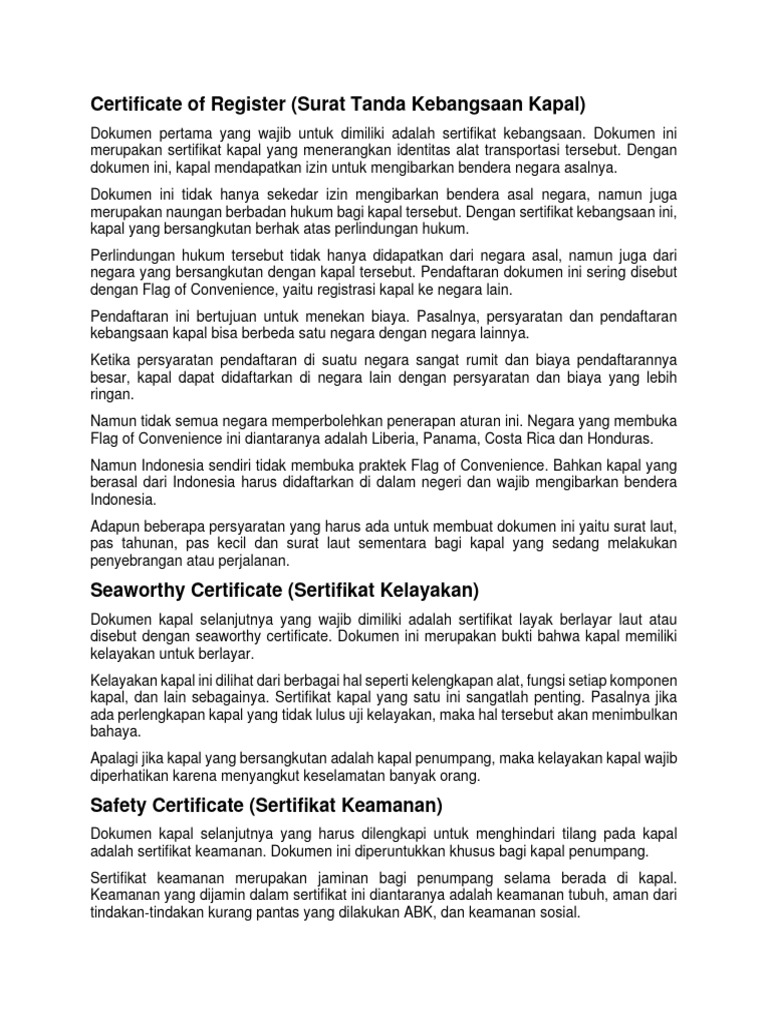 Certificate of Register | PDF