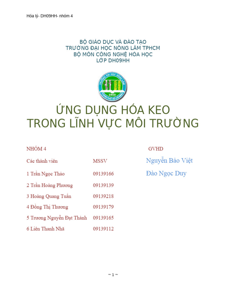 (123doc) - Ung-Dung-Hoa-Keo-Trong-Linh-Vuc-Moi-Truong | PDF