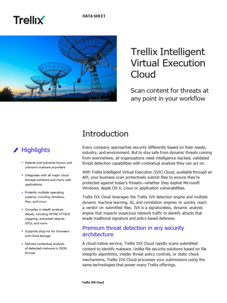 Trellix Intelligent Virtual Execution Cloud Datasheet | Download Free ...