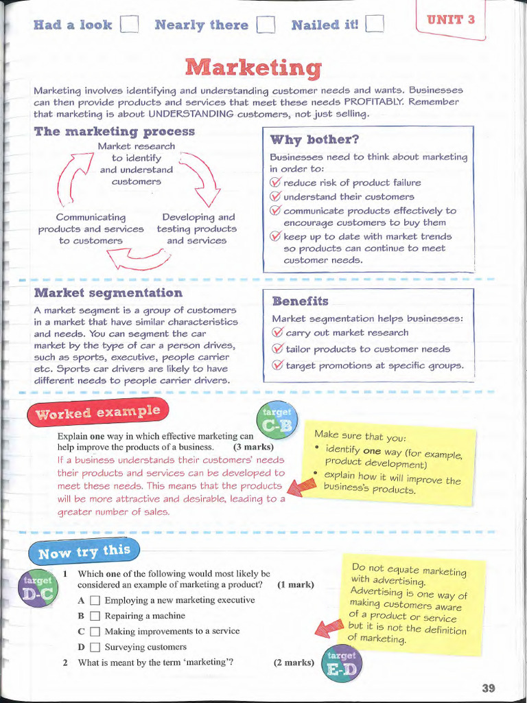 Unit 3 Marketing | PDF