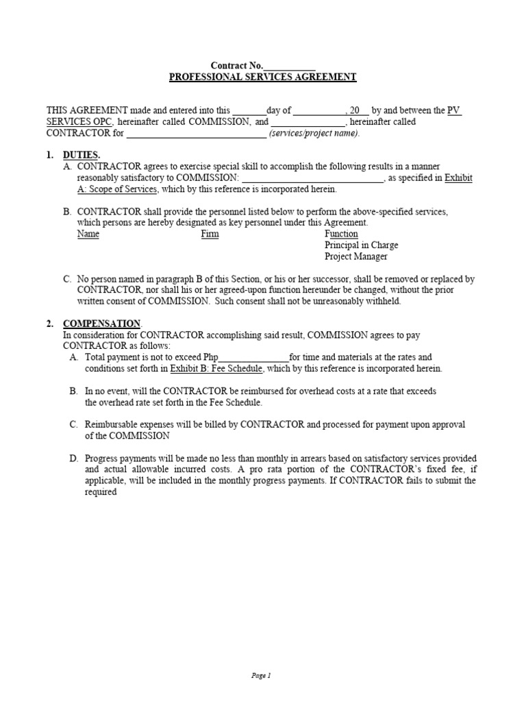 Blank Contract | PDF