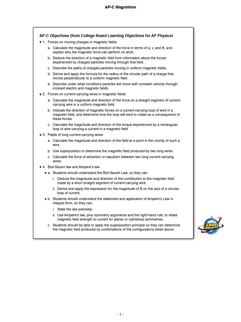 APC Magnetism | Download Free PDF | Magnetic Field | Force