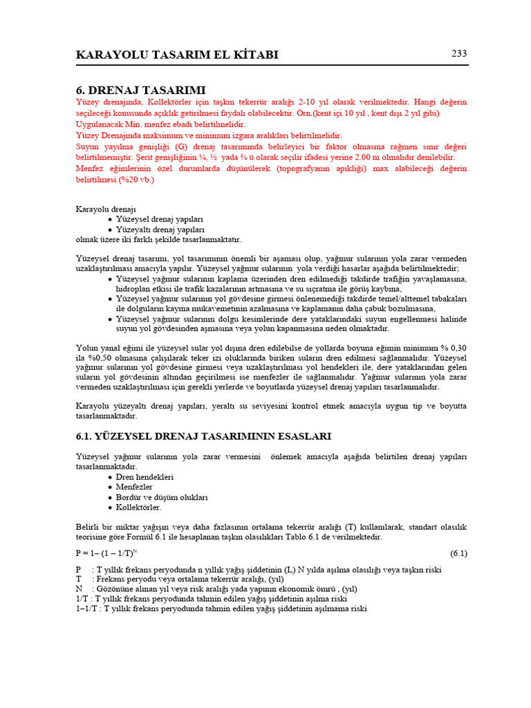 6.drenaj Tasarimi | PDF