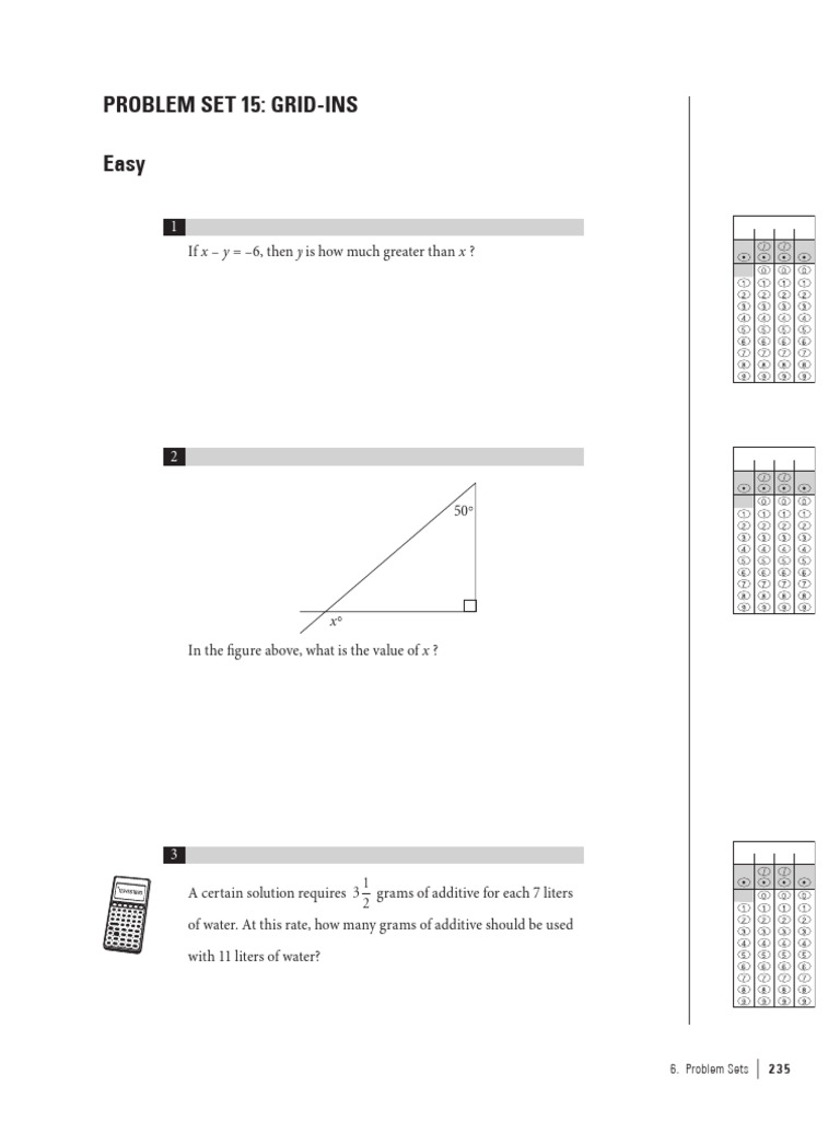 Digital SAT Math Problem Set 15 | PDF | Speed | Mathematics