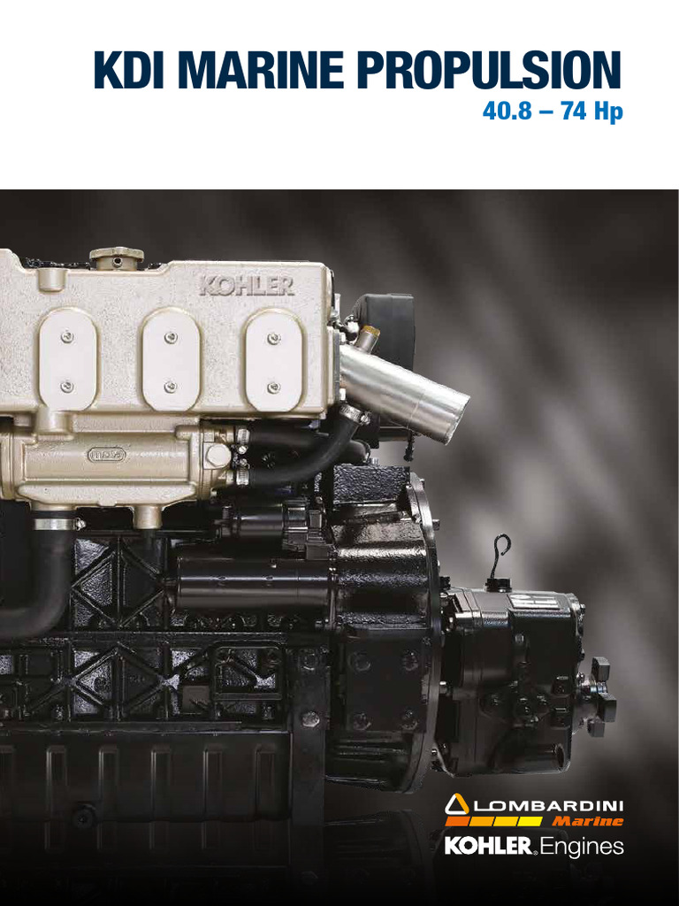 KDI MARINE PROPULSION 40.8 74Hp | PDF | Horsepower | Engines