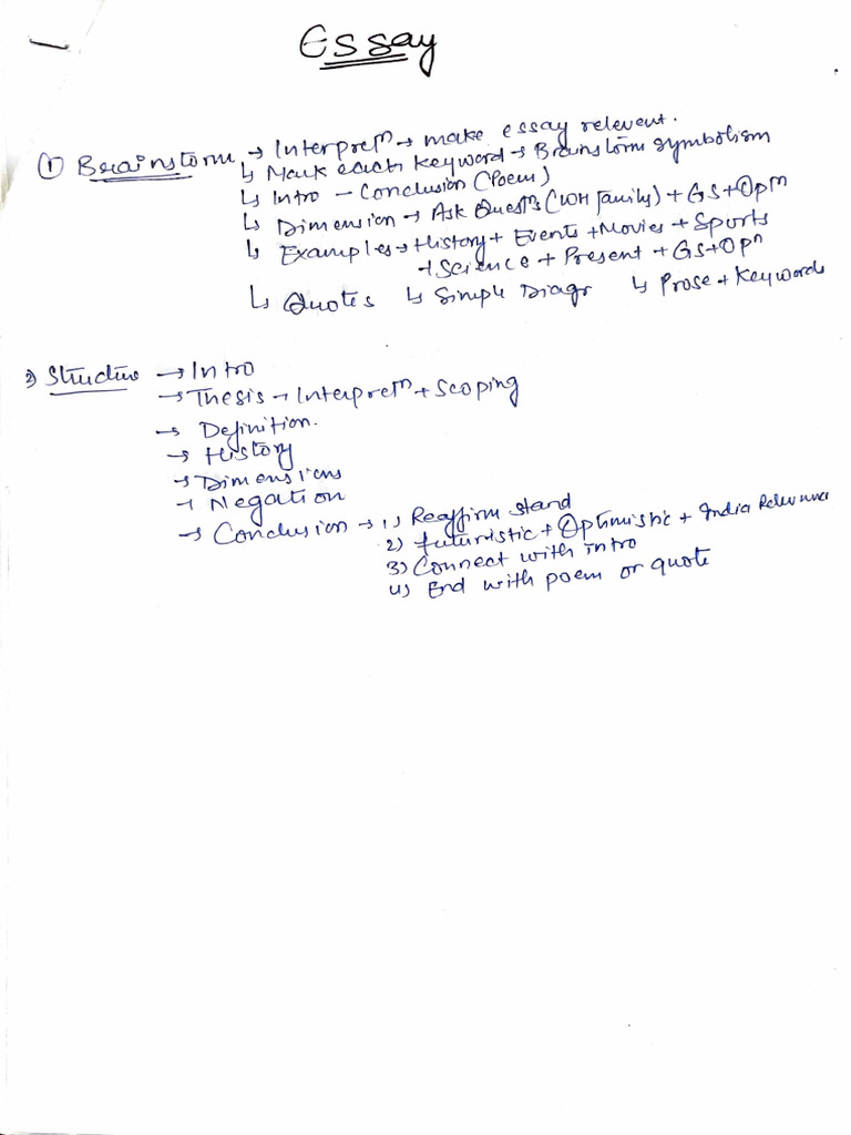 Essay Pointers | PDF