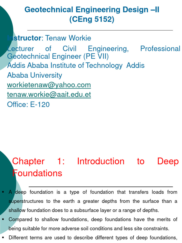 Chap1 Introduction | Download Free PDF | Deep Foundation | Foundation ... Chap1 Introduction | Download Free PDF | Deep Foundation | Foundation ...