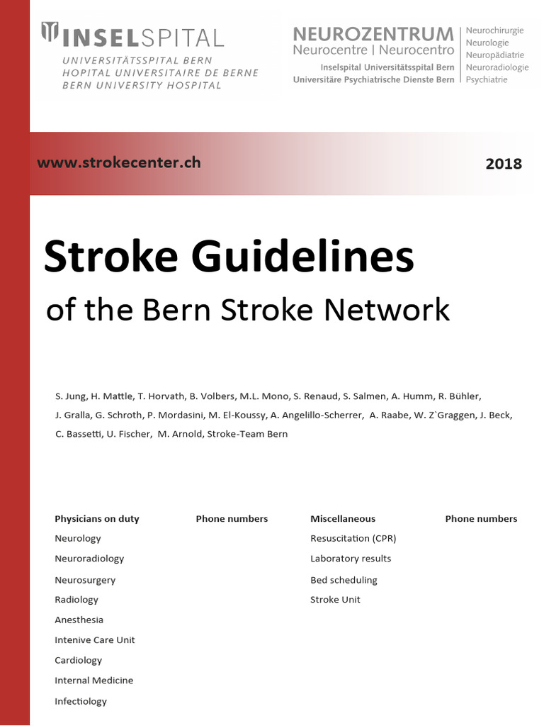 Stroke Guidelines 2018 | PDF | Myocardial Infarction | Embolism