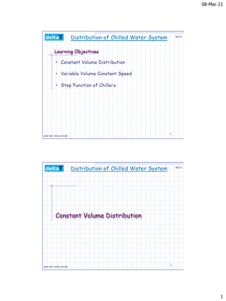 3.HVAC-Distribution of Chilled Water System | PDF