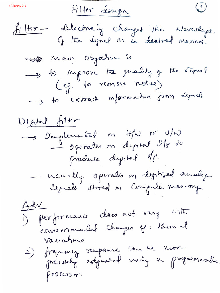 Dsp Unit 3 Notes Pdf Information And Communications Technology