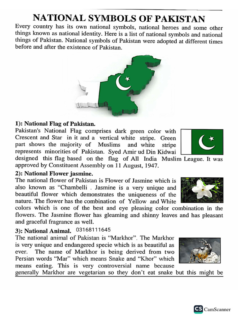 National Symbols of Pakistan | PDF